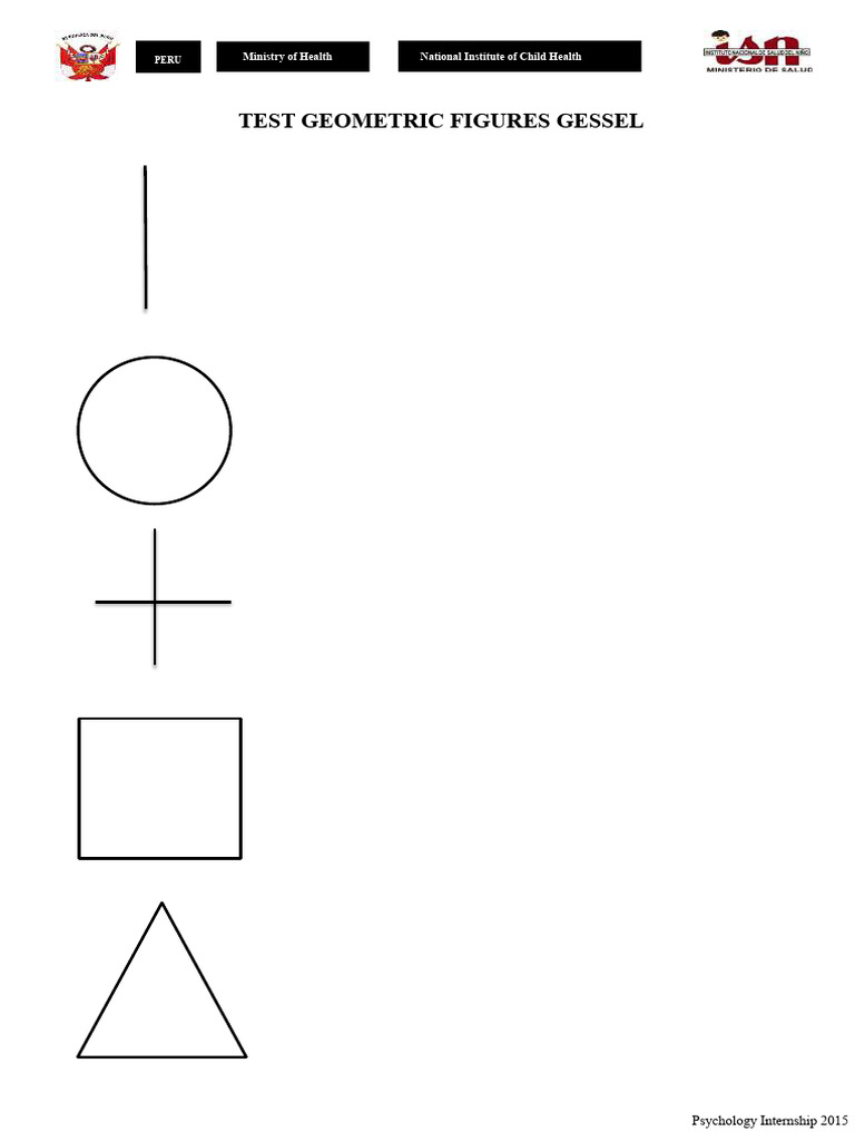 Test of Geometric Figures by Gessel PDF | PDF