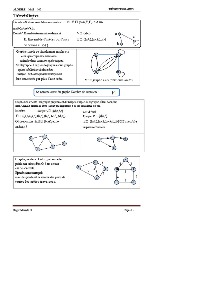 Introduction à la théorie des graphes | PDF | Concepts mathématiques ...