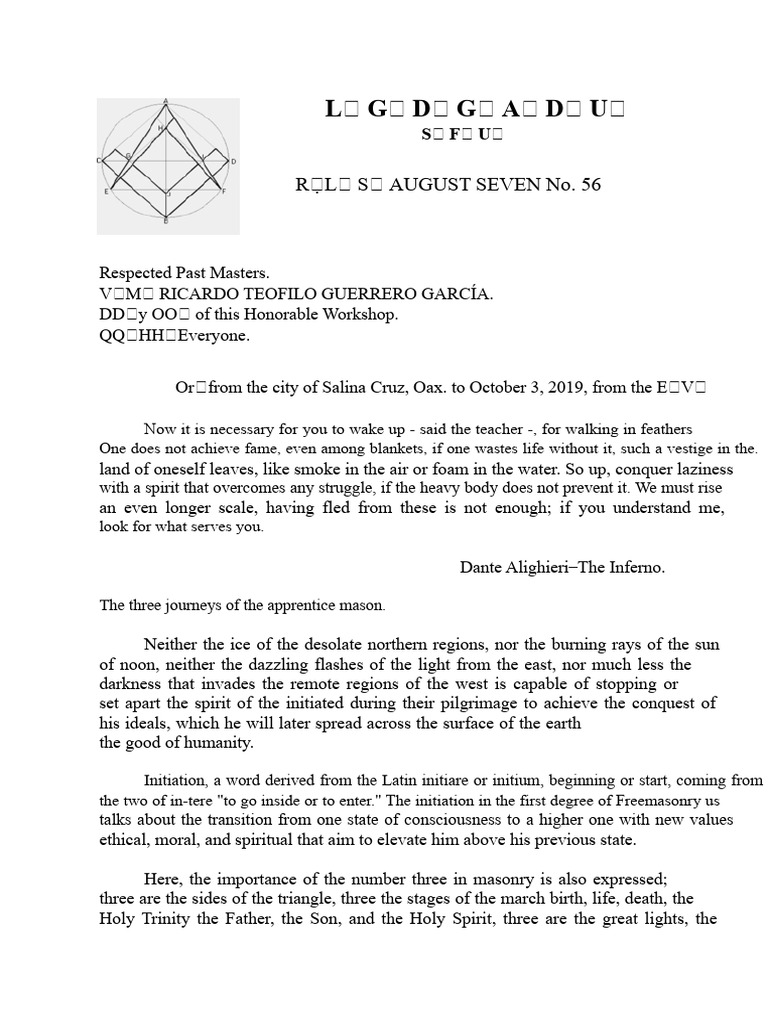 Three Journeys of a Mason Apprentice | PDF