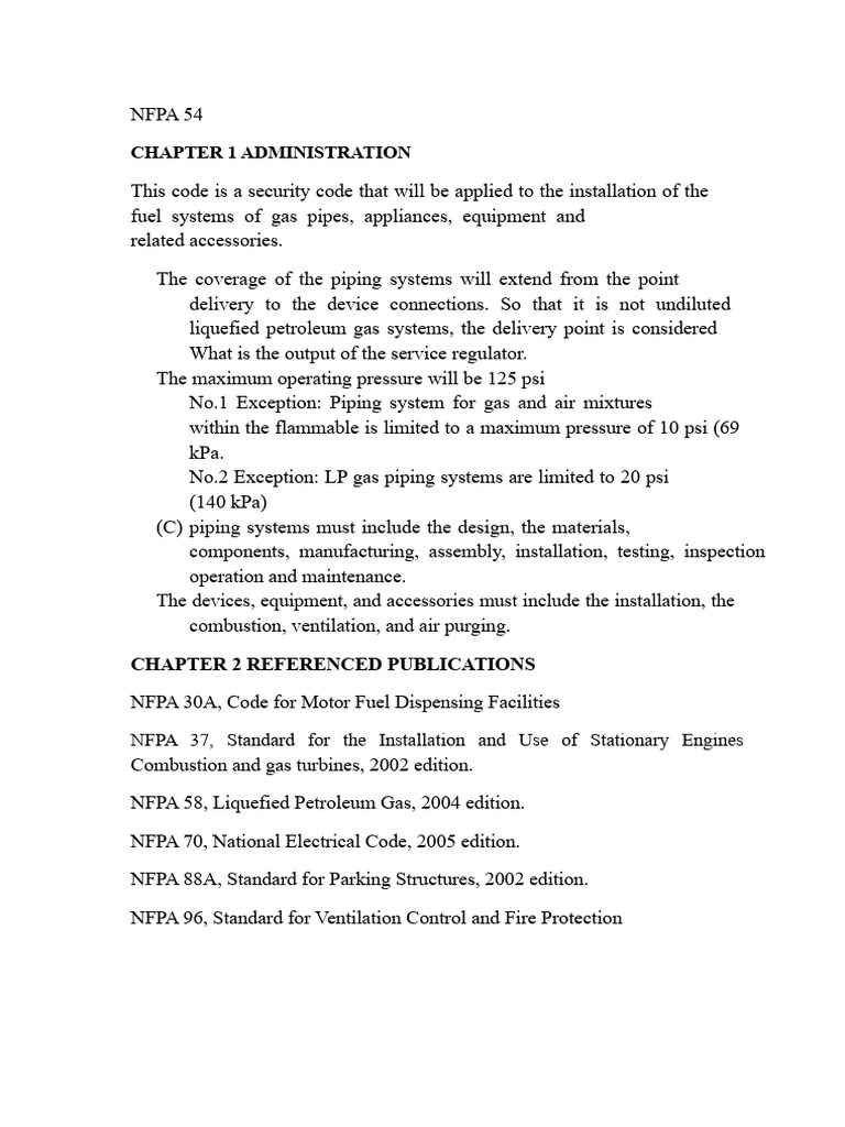 Nfpa 54 | PDF | Pipe (Fluid Conveyance) | Ventilation (Architecture)