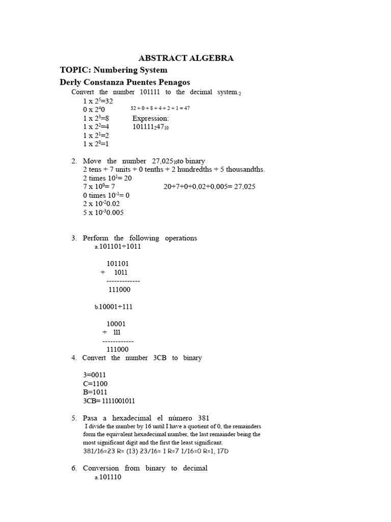 1 Binary Workshop Solved | PDF | Numbers | Lexicology