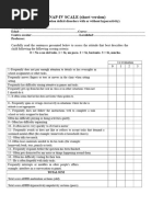 PEERS SNAP-IV - Score Sheet | PDF | Attention Deficit Hyperactivity ...