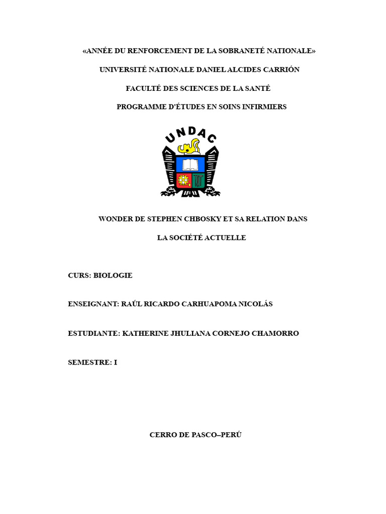 Résumé Wonder | PDF
