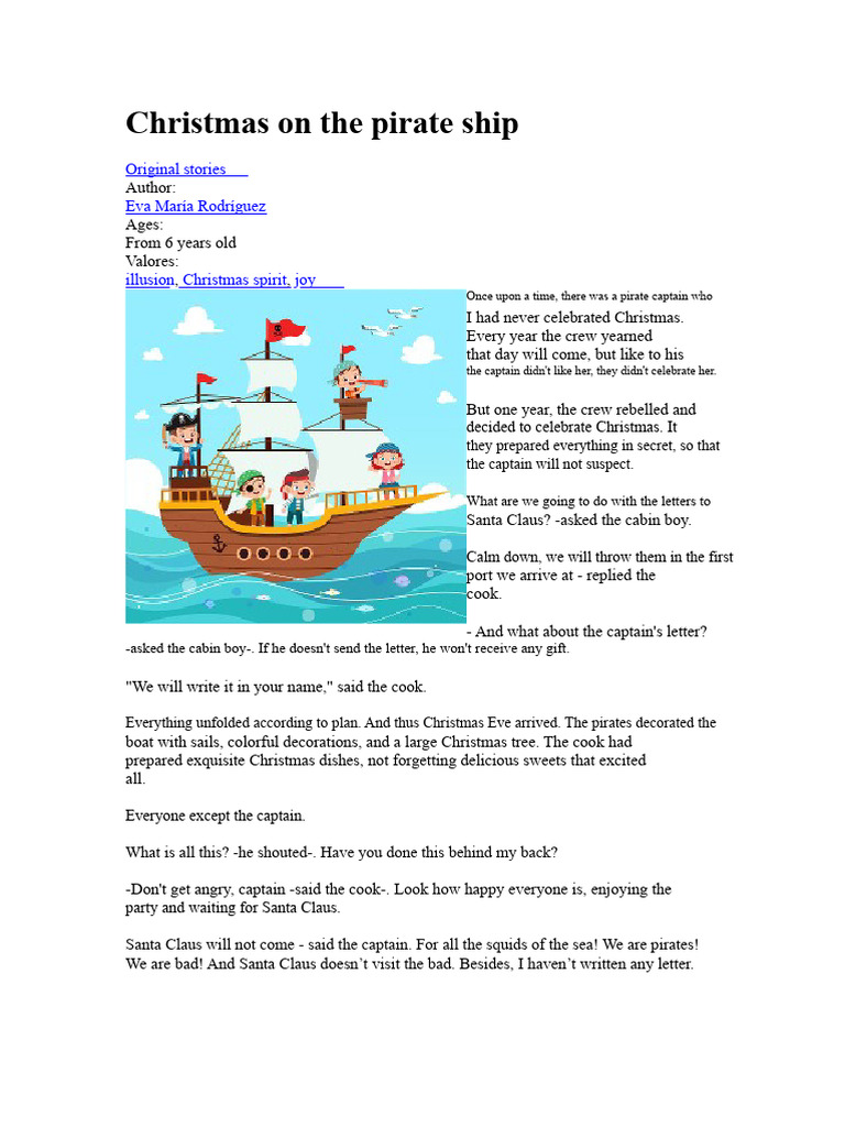 Christmas On The Pirate Ship | PDF | Christmas | Santa Claus