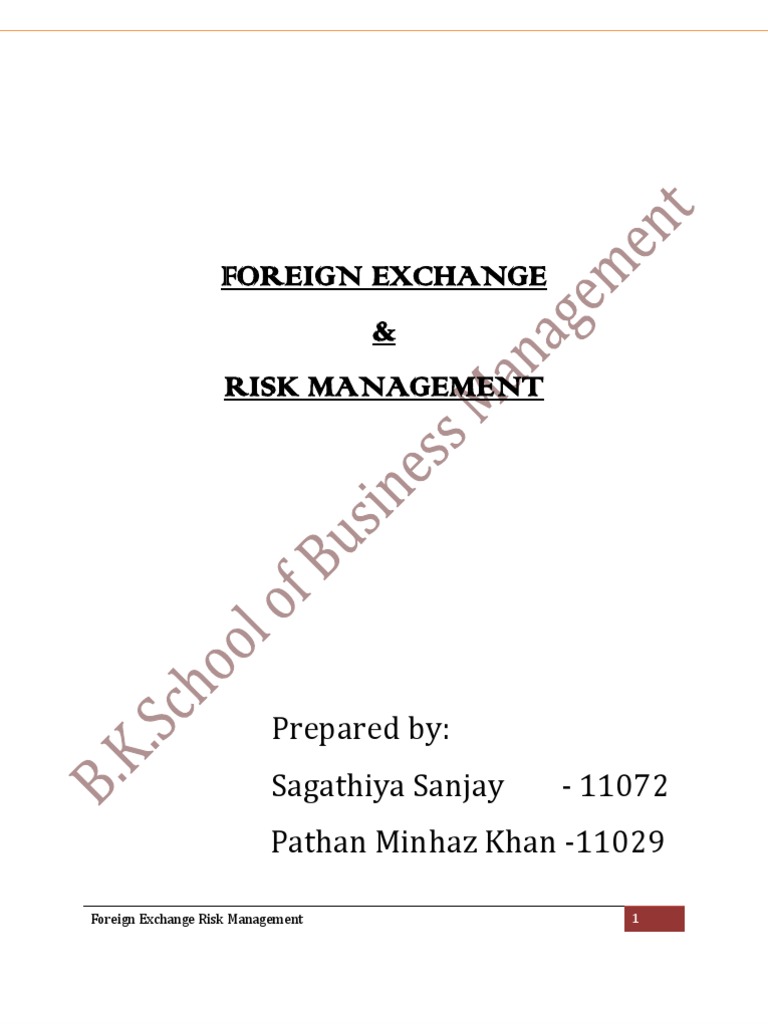 Foreign Exchange Risk Management Overview | PDF | Swap (Finance ...