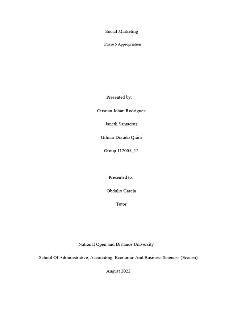 Phase 5 Appropriation Collaborative Work | PDF | Marketing | Hospital