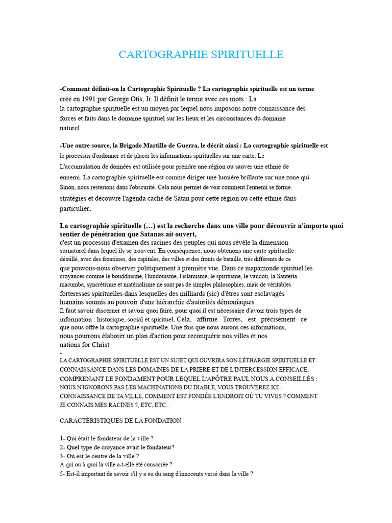 Introduction à la Cartographie Spirituelle | PDF | Dieu | Franc-maçonnerie