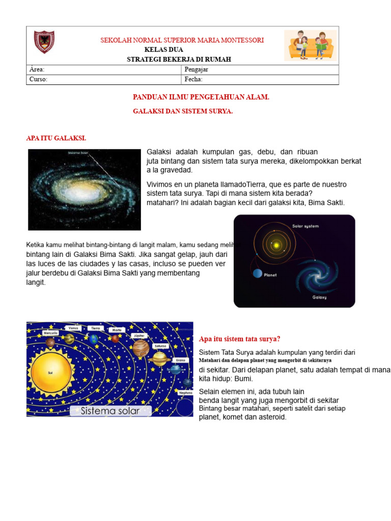 GUIA GALAKSI BIMA SAKTI DAN SISTEM SURYA.pdf | PDF