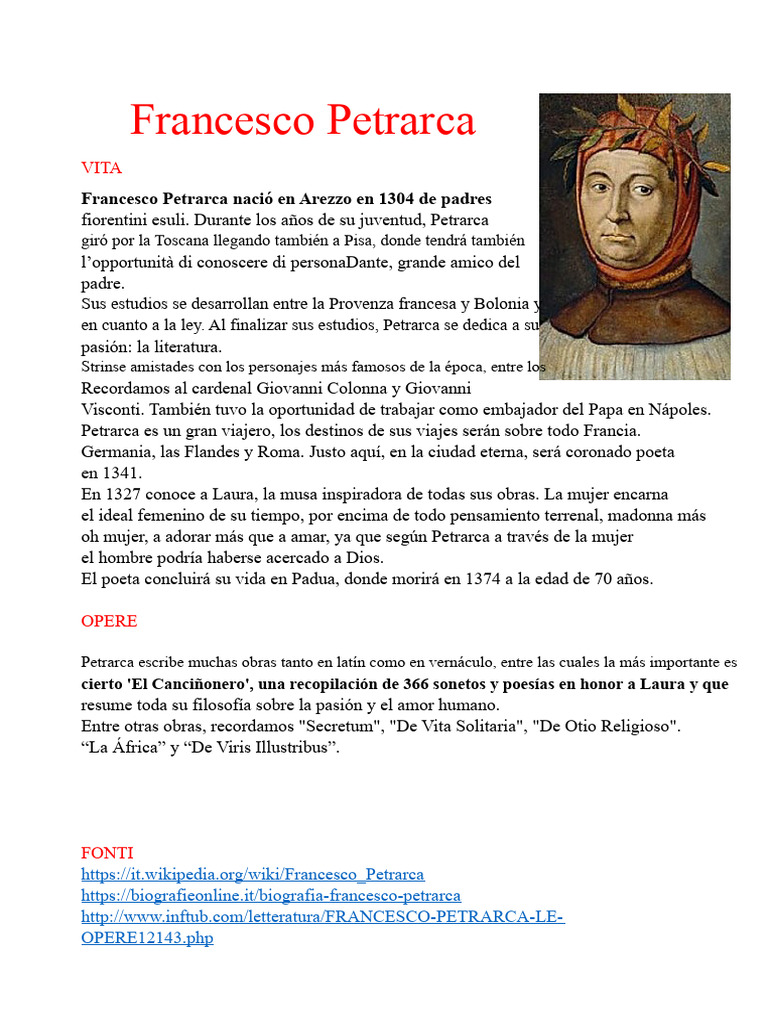Francesco Petrarca | PDF