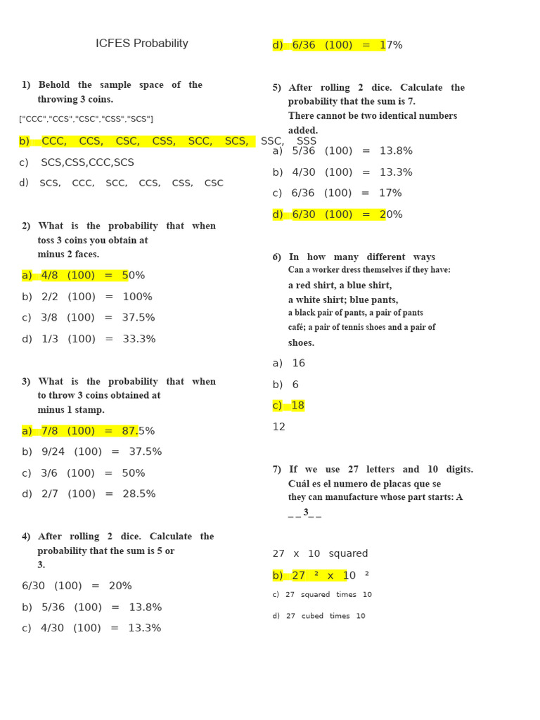 Probability ICFES | PDF | Measure Theory | Statistical Theory