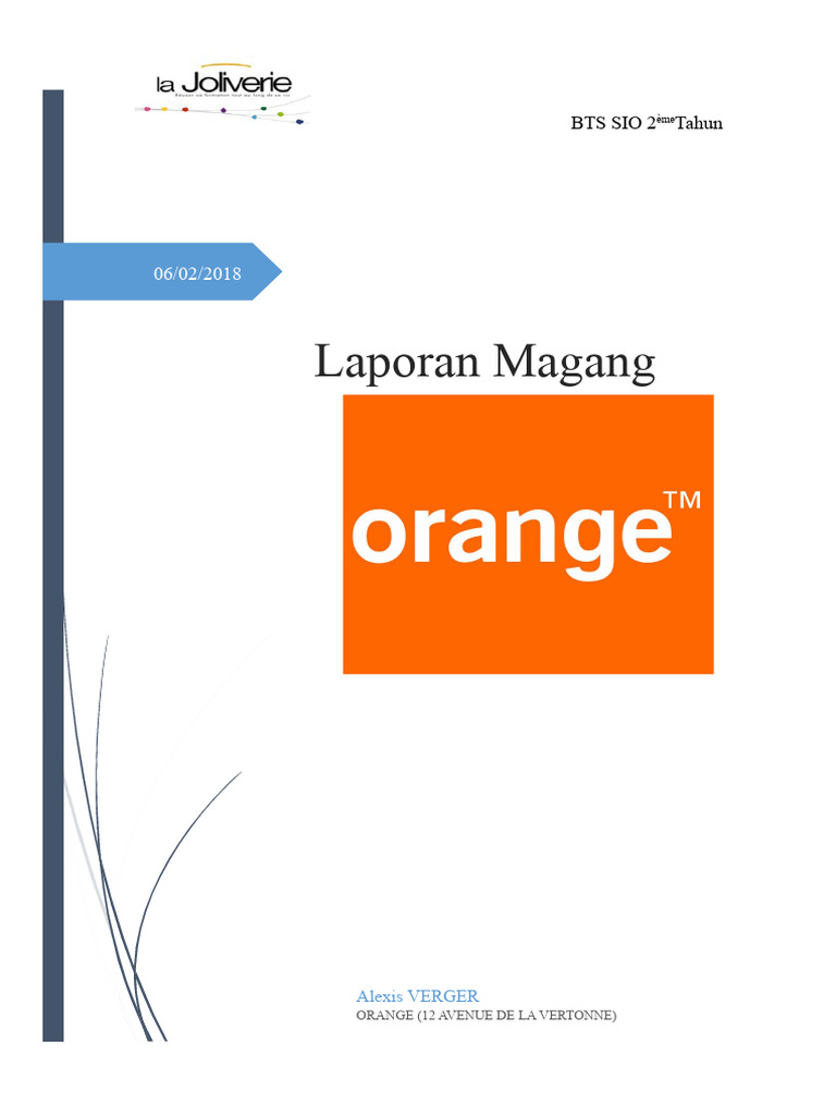Laporan Magang Serat Optik di Orange | PDF