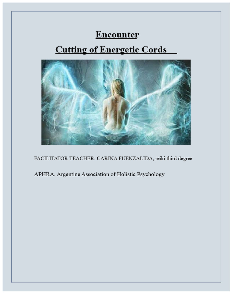 Manual For Cutting Energetic Cords | PDF | Energy (Esotericism) | Aura ...