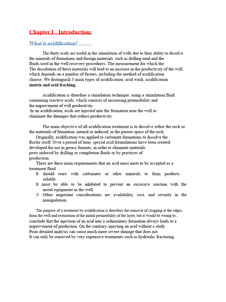 Acidification Presentation | PDF | Hydrochloric Acid | Acid