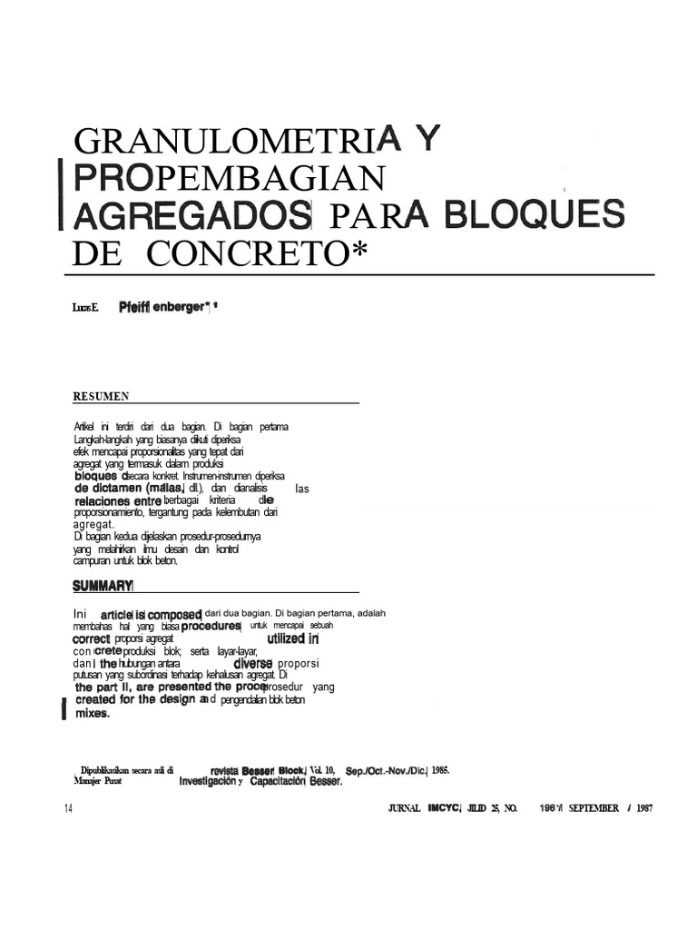 Granulometri dan Proporsi Agregat Beton | PDF