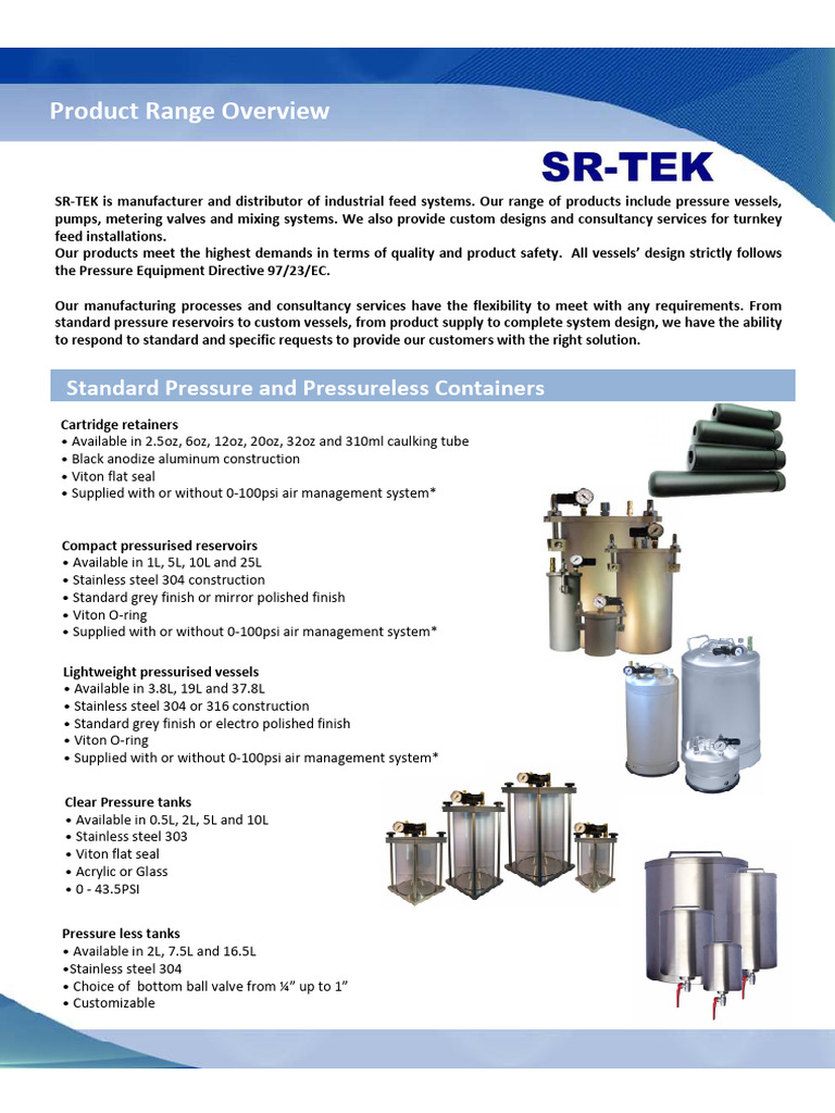 General Pressure Containers Literature v.5 | PDF | Pump | Mechanical ...