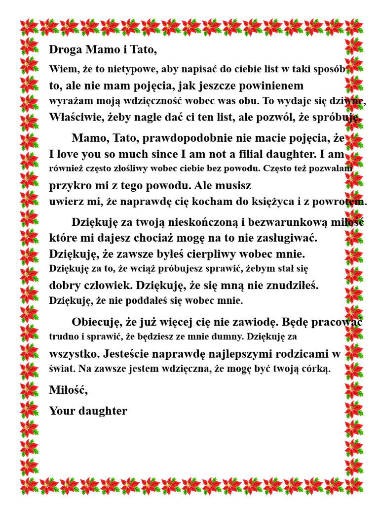 Droga Mamo I Tato. | PDF