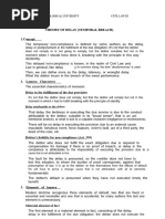 Mora Debitoris and Creditoris Explained | PDF | Breach Of Contract | Debtor