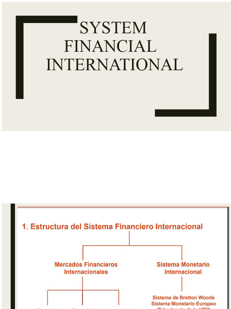 Topic 1. International Financial System | PDF
