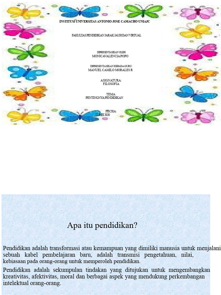 Slide Tentang Pentingnya Pendidikan Awal | PDF