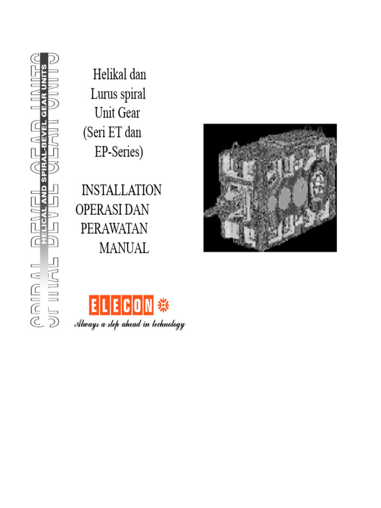 Manual O&M Gear Box Elecon | PDF