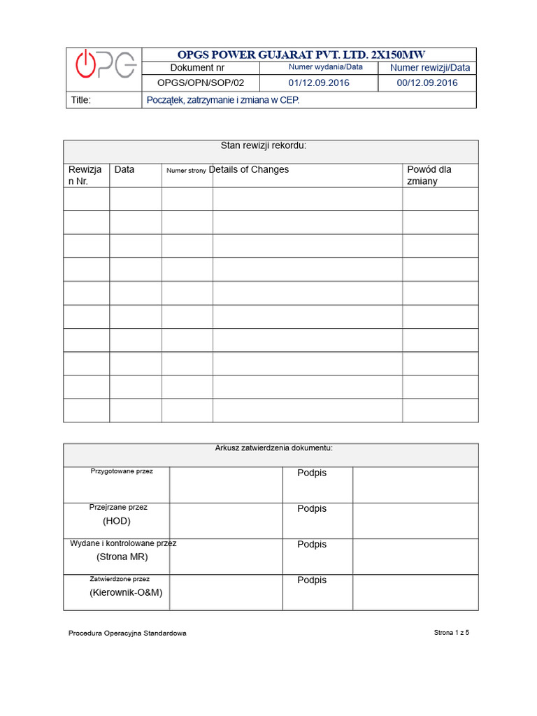 Uruchamianie I Zamykanie Cep | PDF