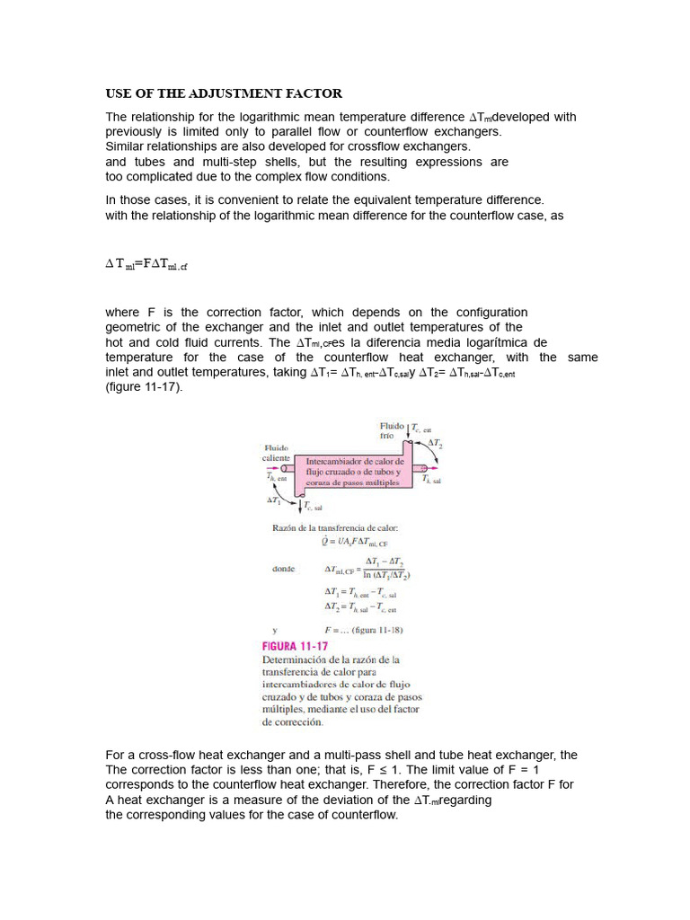 Correction Factor in Heat Exchangers | PDF | Radiator | Heat Exchanger