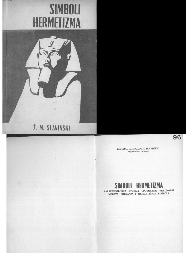 Živorad Mihajlović Slavinski-SIMBOLI HERMETIZMA | PDF