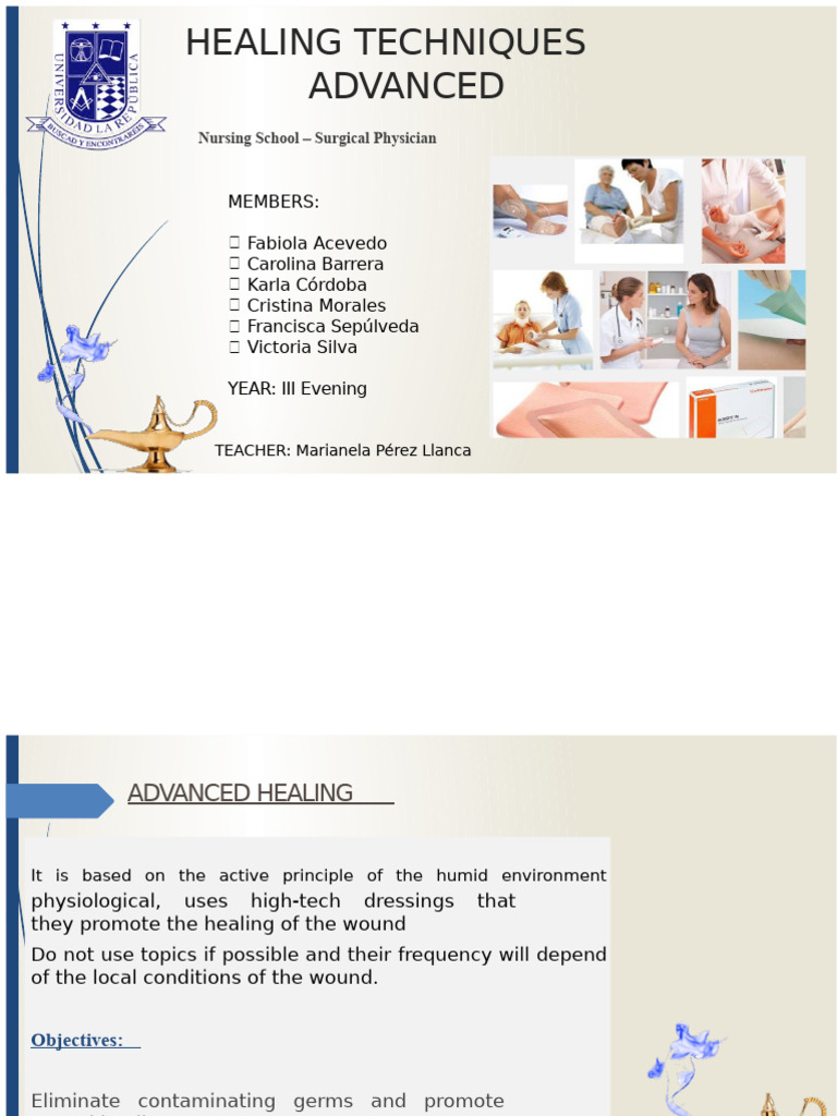 Advanced Healing Techniques Final | PDF | Wound | Medical Specialties
