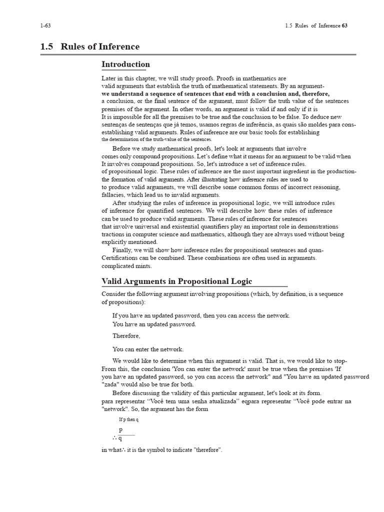 Inference Rules | PDF | Argument | Logic