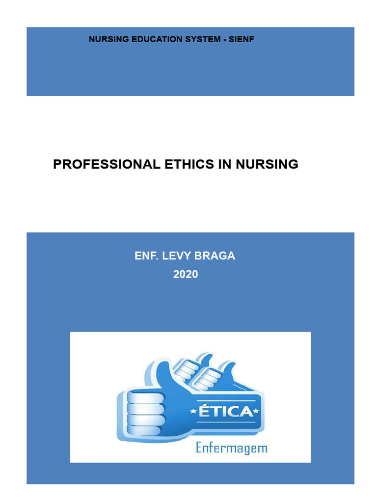 Professional Ethics Handbook in Nursing | PDF | Value (Ethics) | Nursing