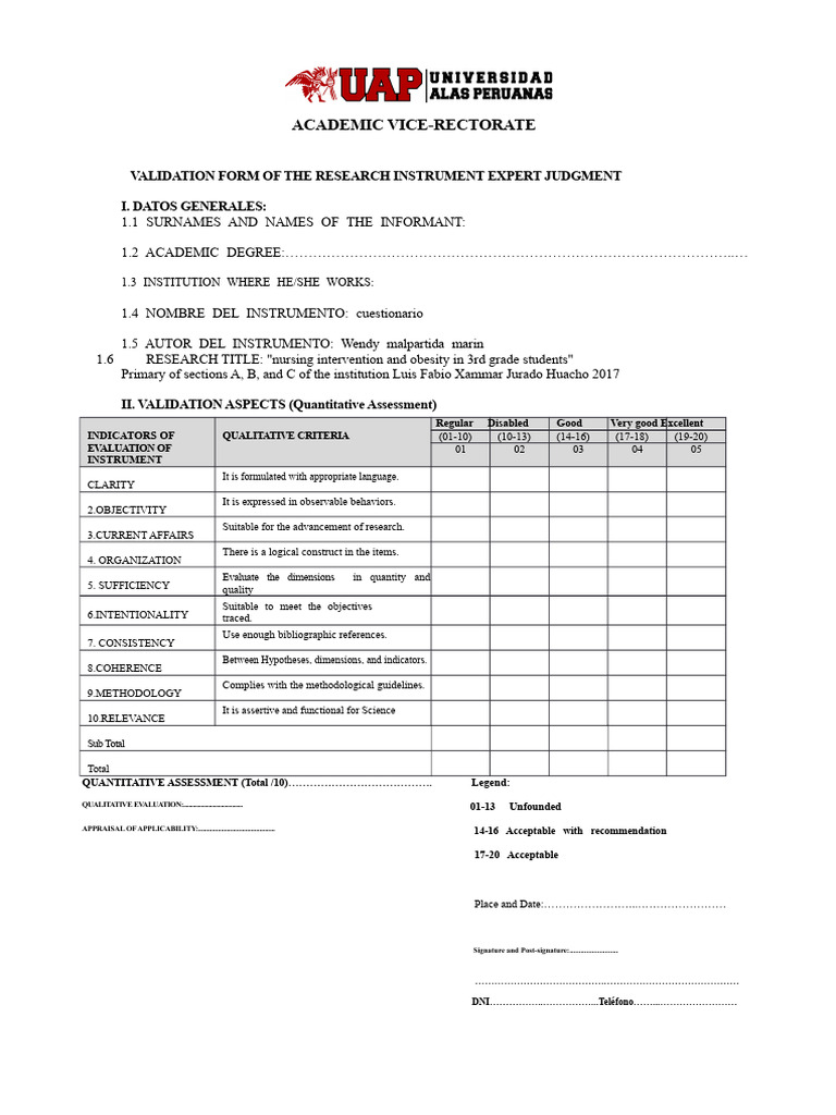 Expert Validation - Uap | PDF | Quantitative Research | Methodology