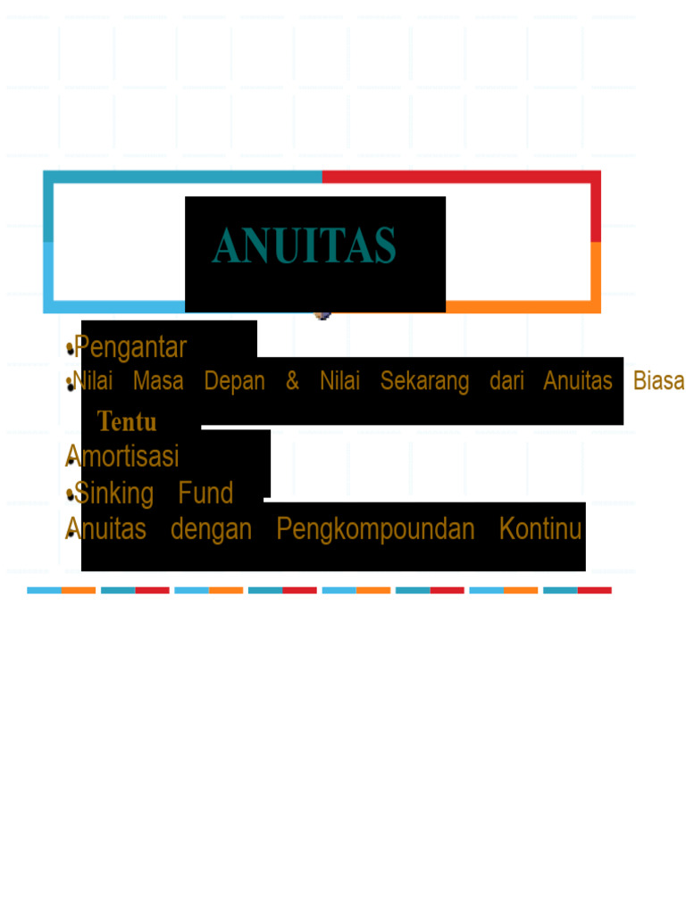 Panduan Lengkap Anuitas dan Perhitungan Keuangan | PDF