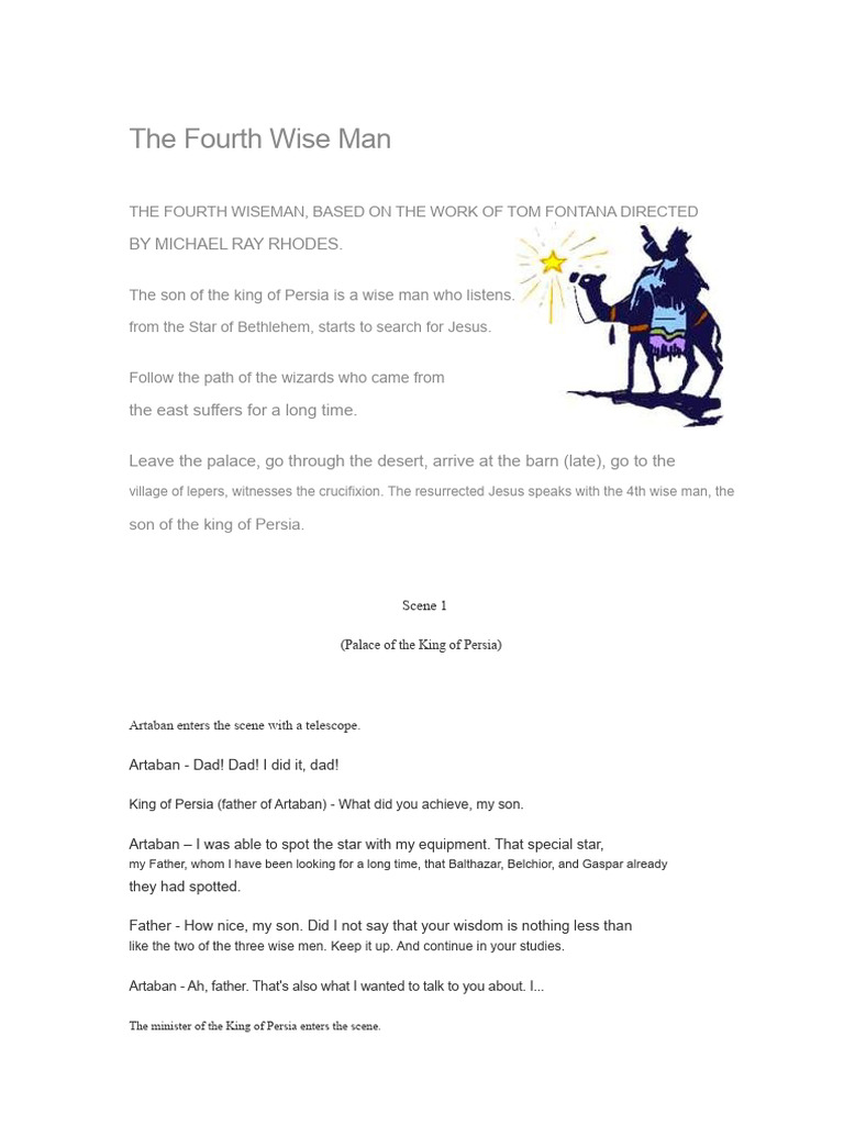 The Fourth Wise Man | PDF | Jesus