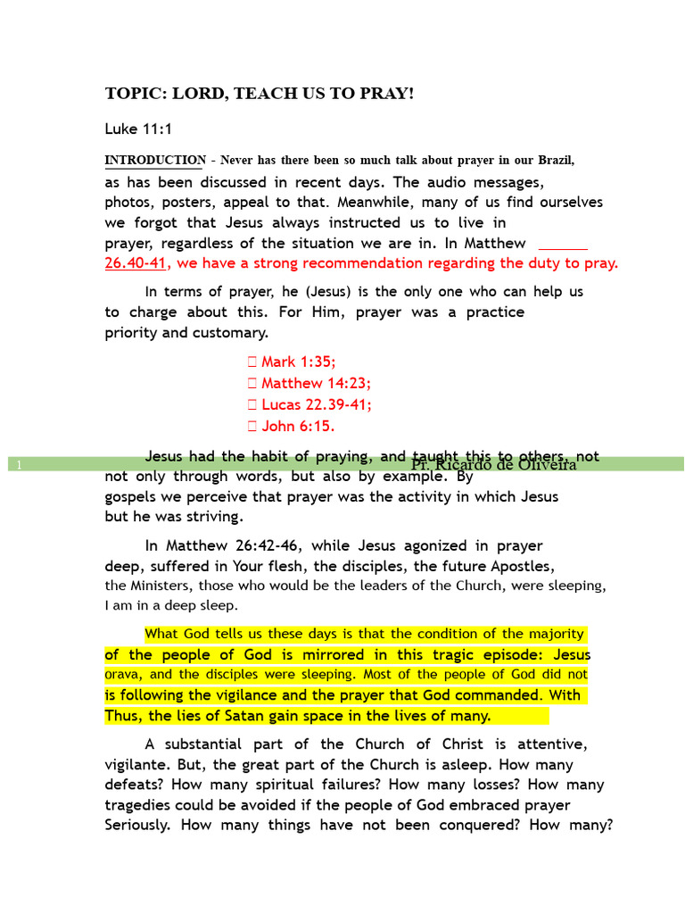 The Importance of Prayer in Faith | PDF | Prayer | Forgiveness
