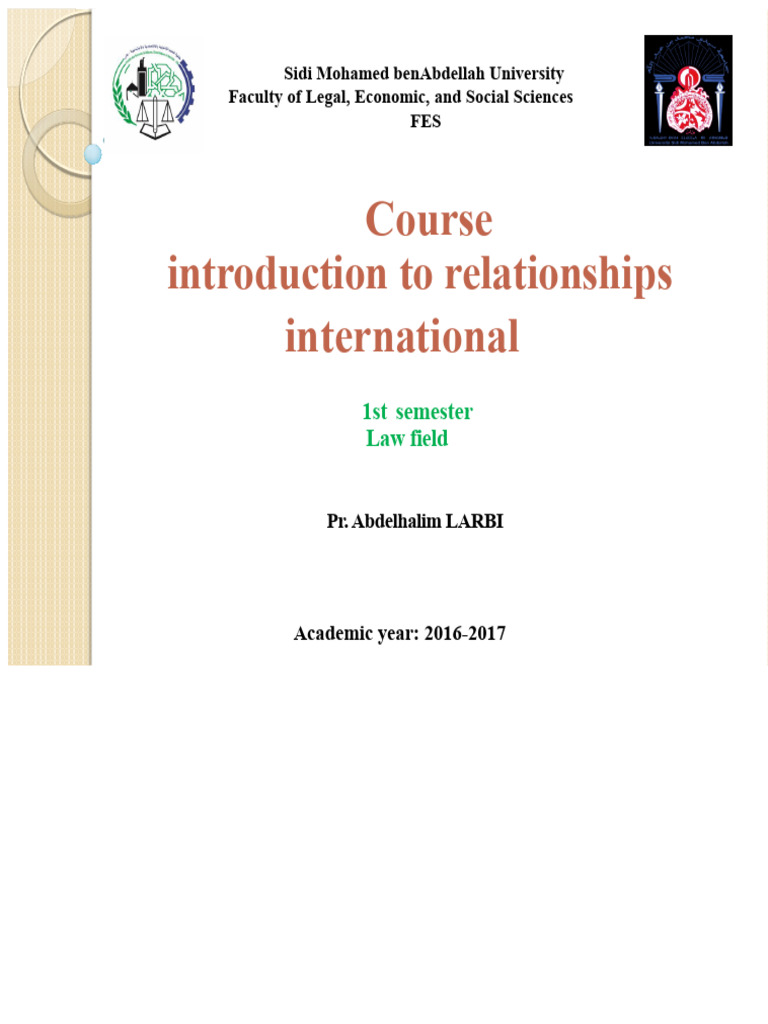 Introduction to International Relations | PDF | Globalization | Global ...