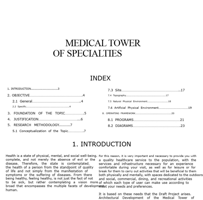 Medical Tower Analysis | PDF | Health Care | Medical Diagnosis