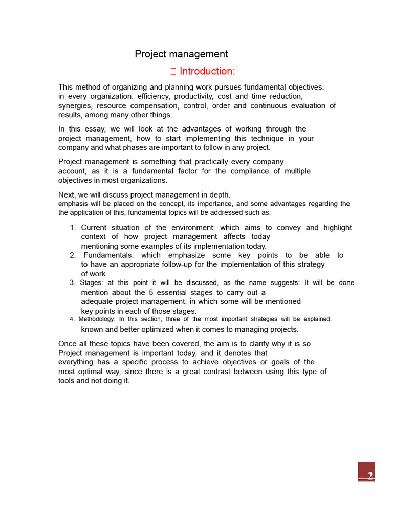 Project management | PDF | Project Management | Business