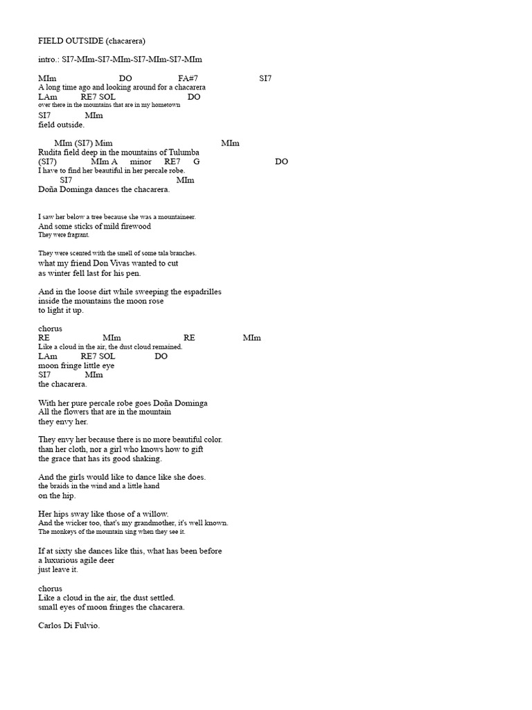 Field Outside | PDF