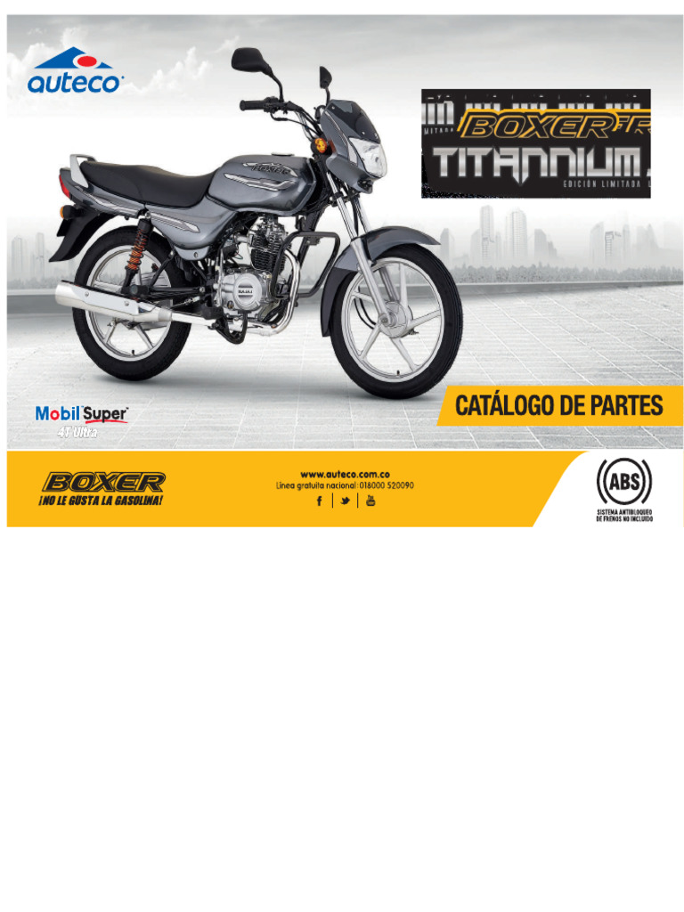 Manual of Parts Boxer Titanium PDF | PDF | Clutch | Tire