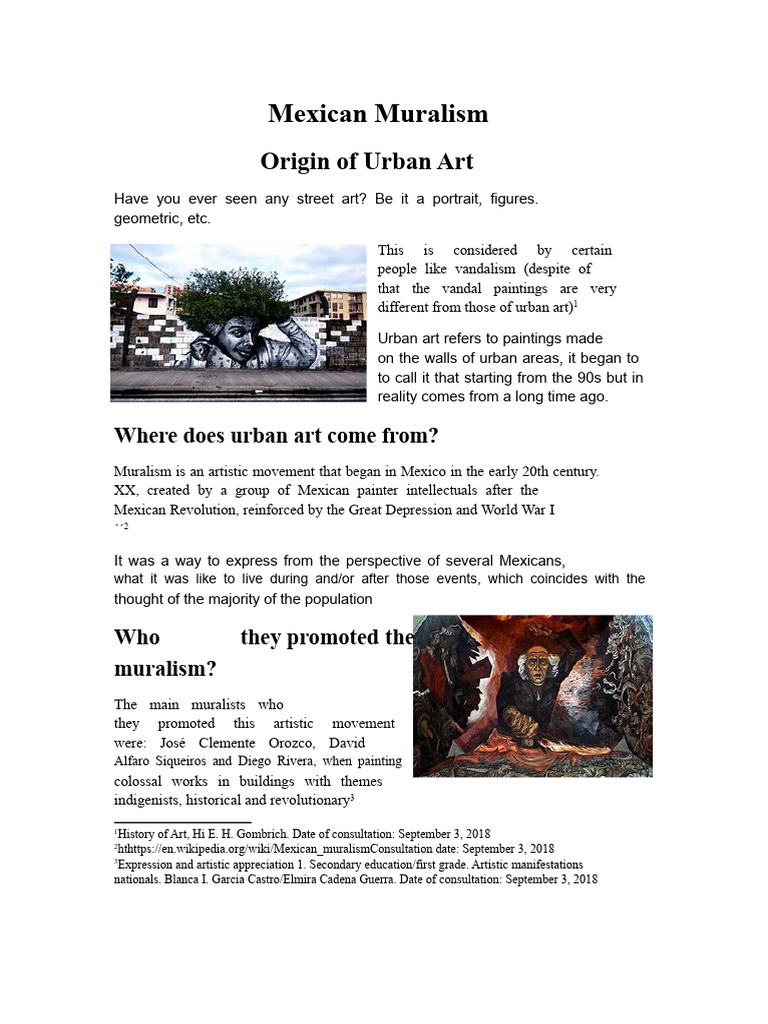 Origins of Mexican Muralism Explained | PDF | The Arts | Paintings