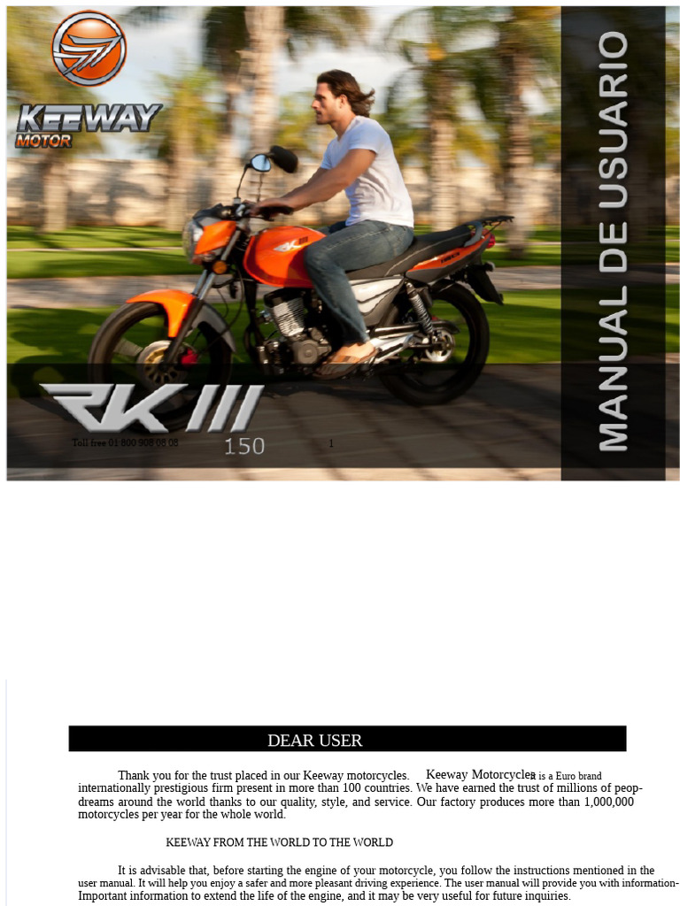 Keeway RK3 150 | PDF | Clutch | Tire