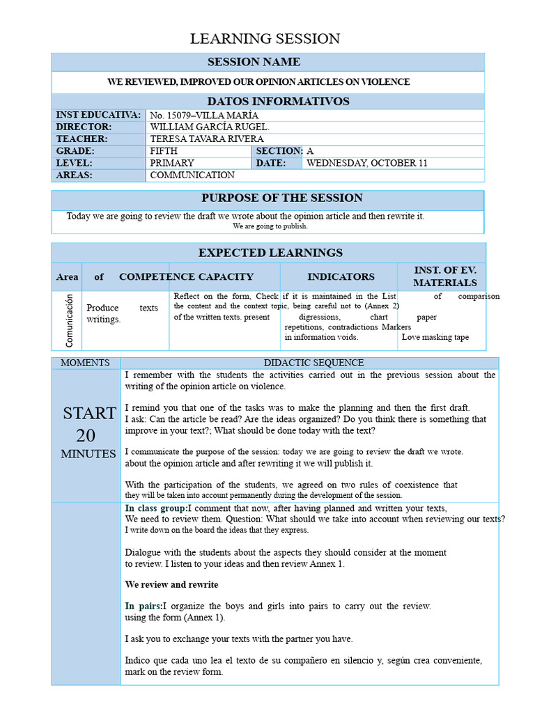 We Review, Reflect, and Improve Our Opinion Articles on Violence | PDF ...