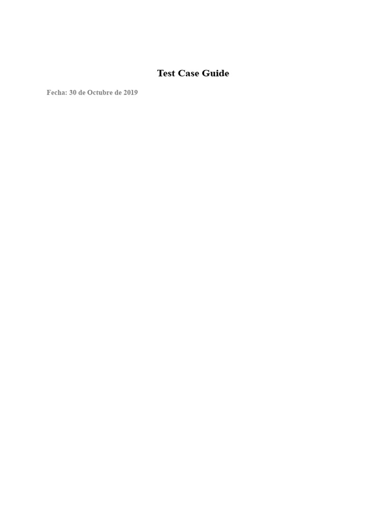 Test Case Format Example | PDF | Service Oriented Architecture ...