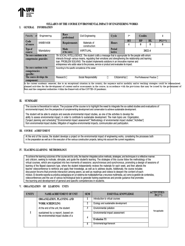 Environmental Impact of Engineering Works | PDF | Environmental Impact ...