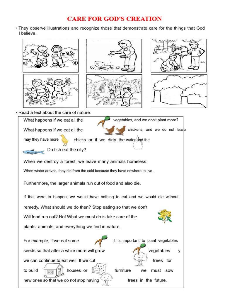 Take Care of God's Creation | PDF