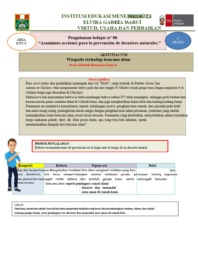 Eda 8 Elizabeth - Aktivitas 1 | PDF