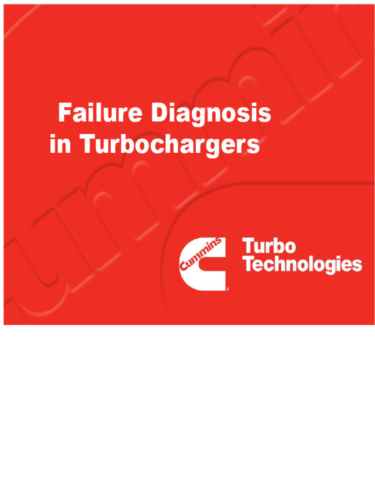 Turbocharger Failure Diagnosis Guide | PDF | Turbocharger | Turbine