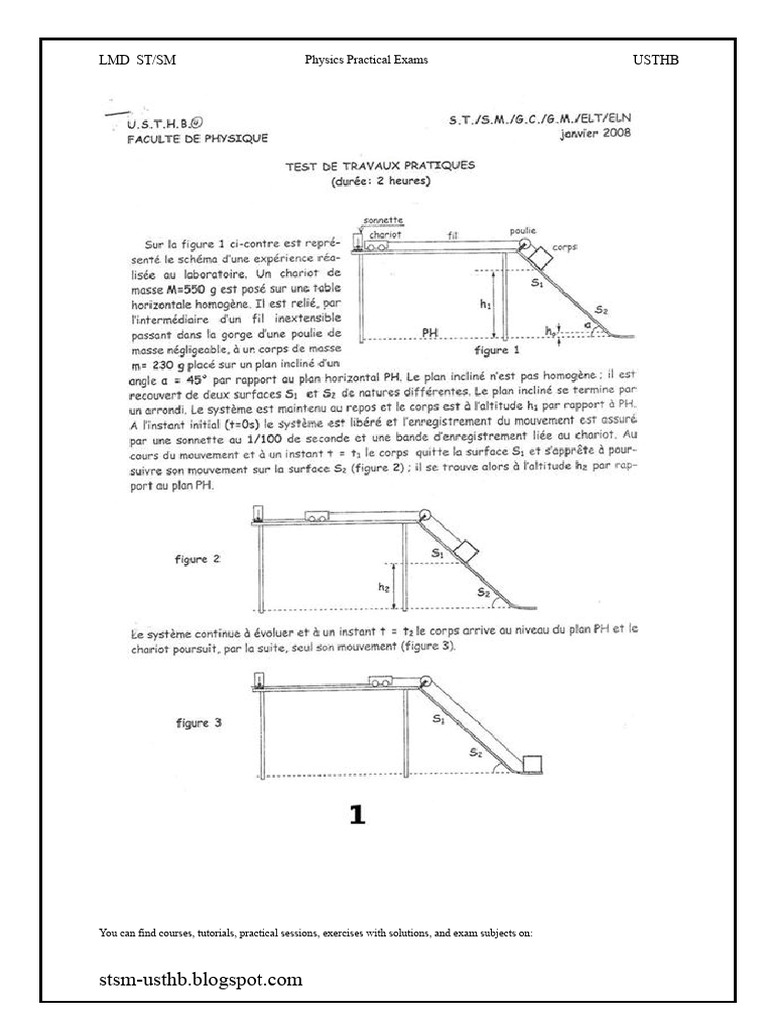 Physics Practical Exams S1 | PDF