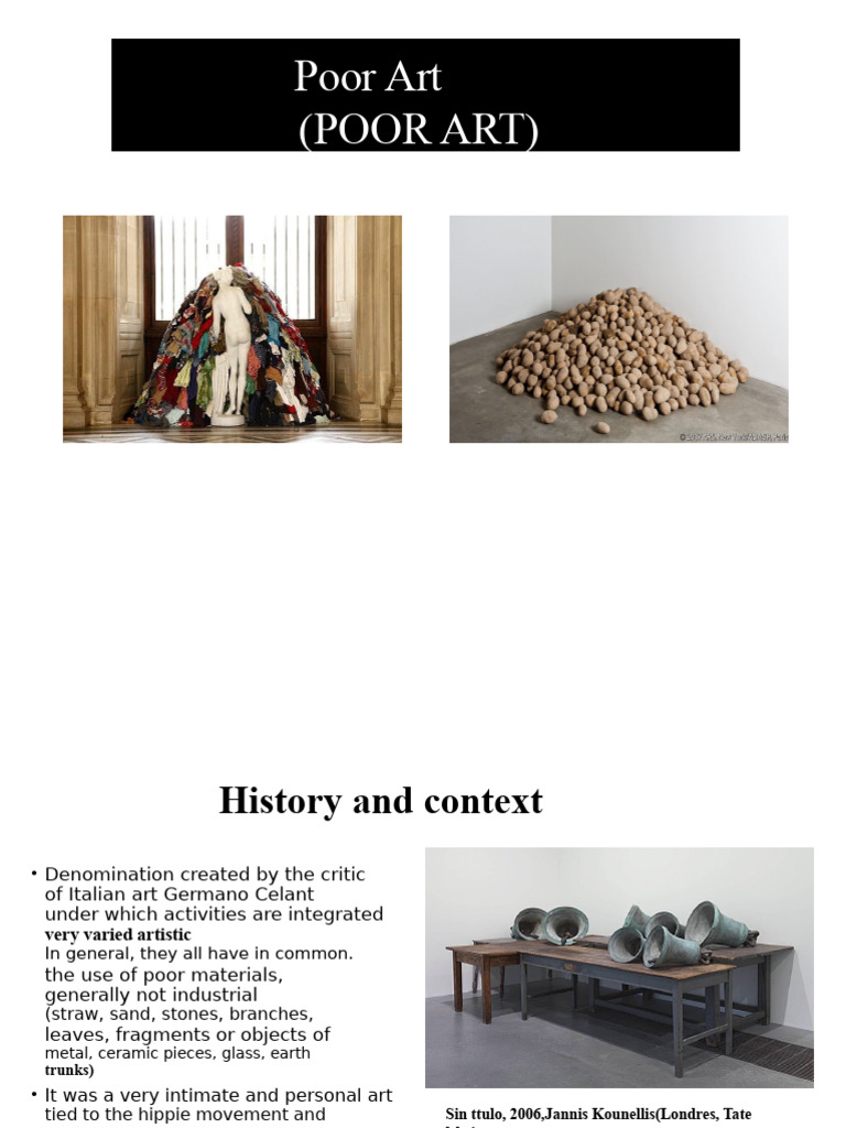 POOR ART Slides | PDF | The Arts | Movements