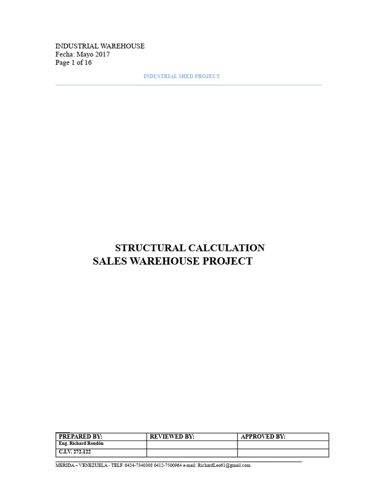 Structural Memory GALPON | PDF | Beam (Structure) | Structural Steel